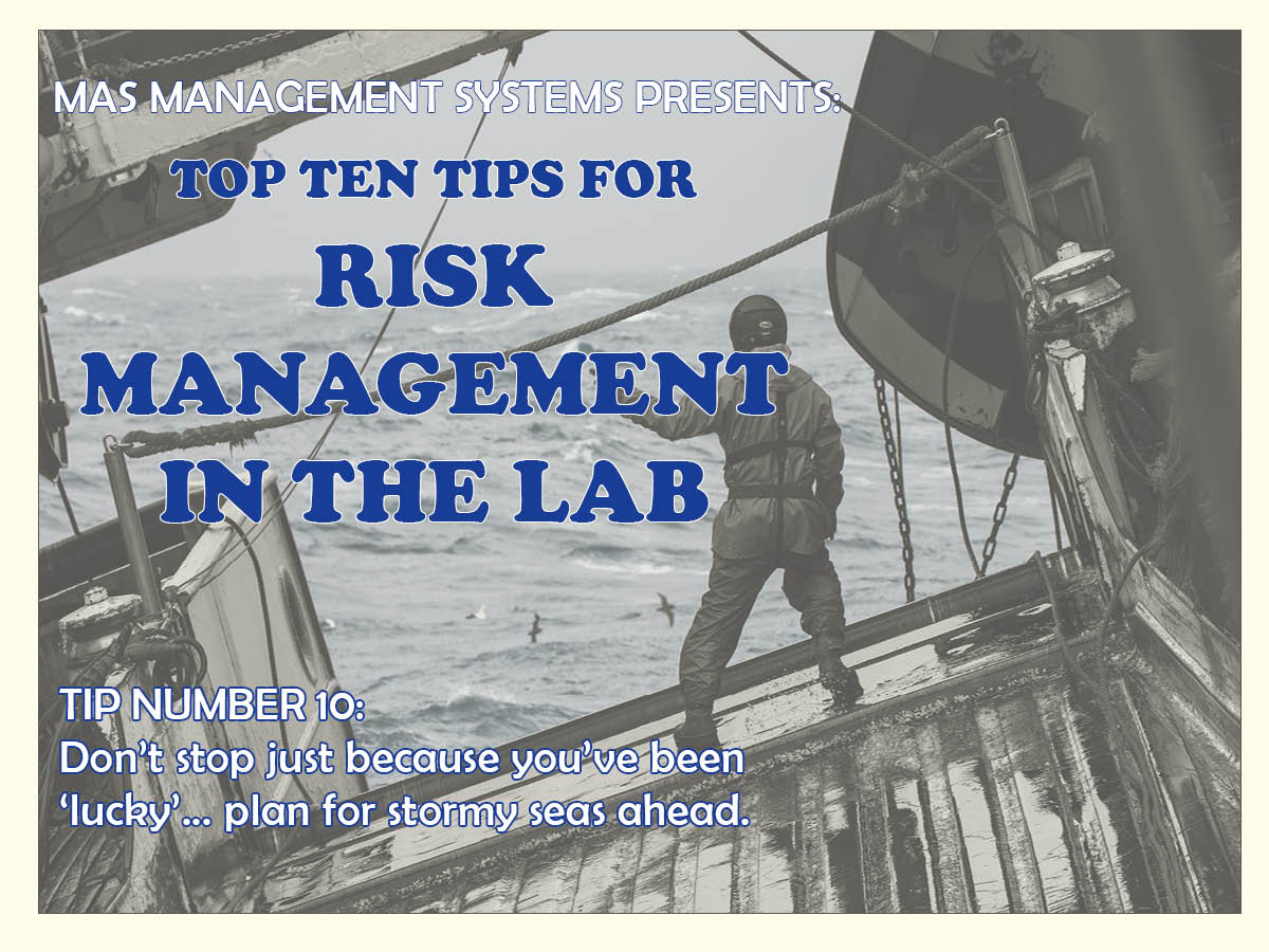 Risk management for labs doesn't have to be a risky business