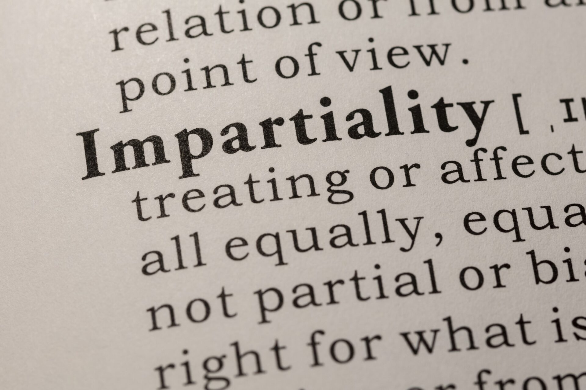 Impartiality: can you make impartial decisions? Using the Pub Test